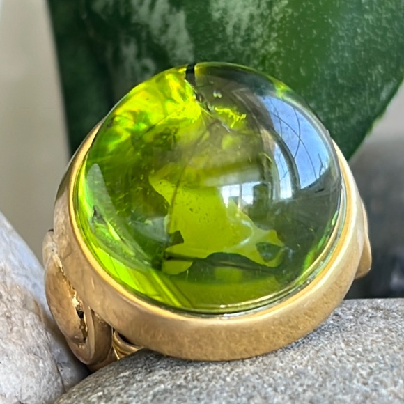 Kara Ross | Jewelry | Kara Ross Ring With Green Stone | Poshmark